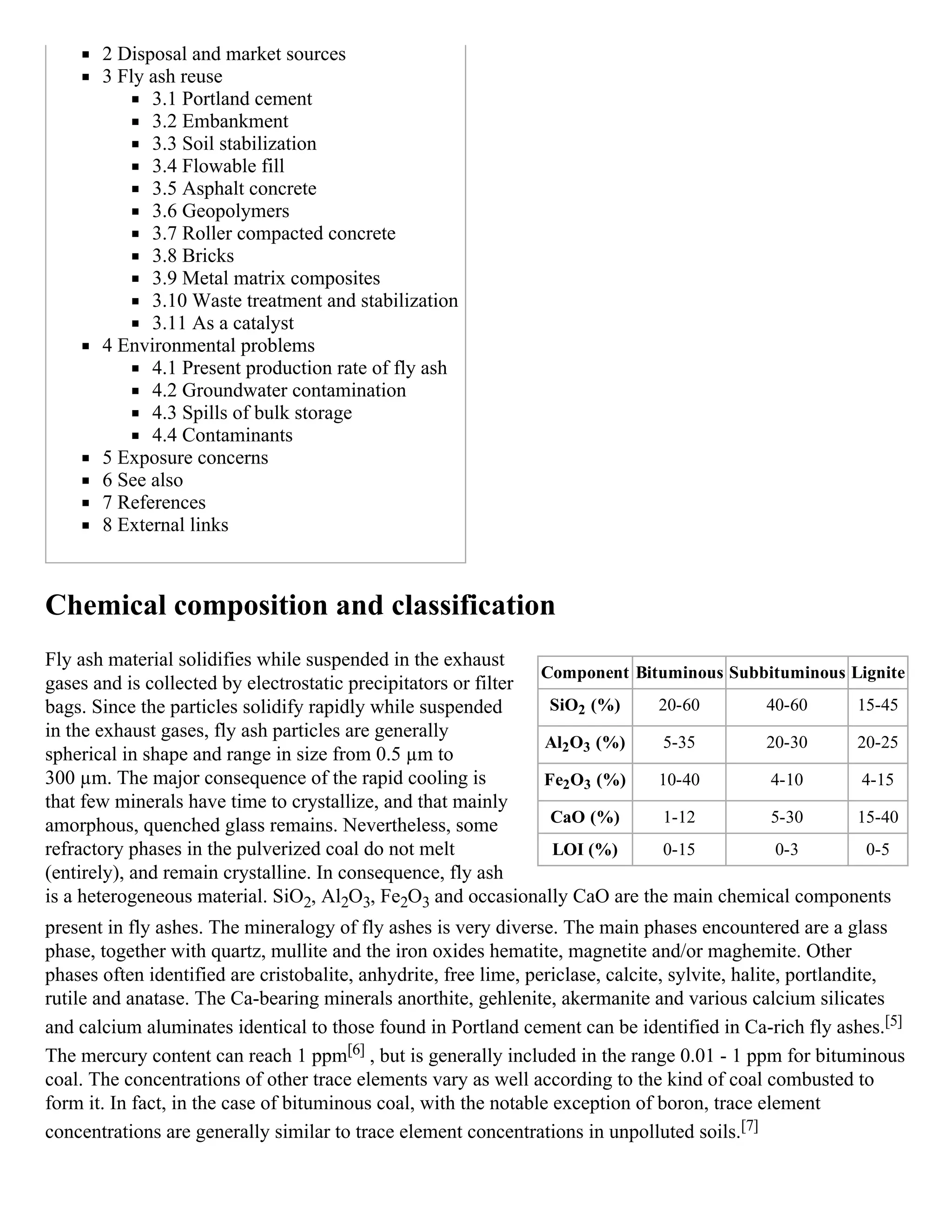 Fly ash wikipedia, the free encyclopedia | PDF