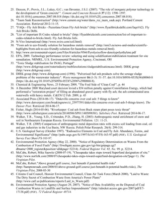 Fly ash wikipedia, the free encyclopedia