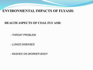 Fly ash as a wood substitute | PPTX