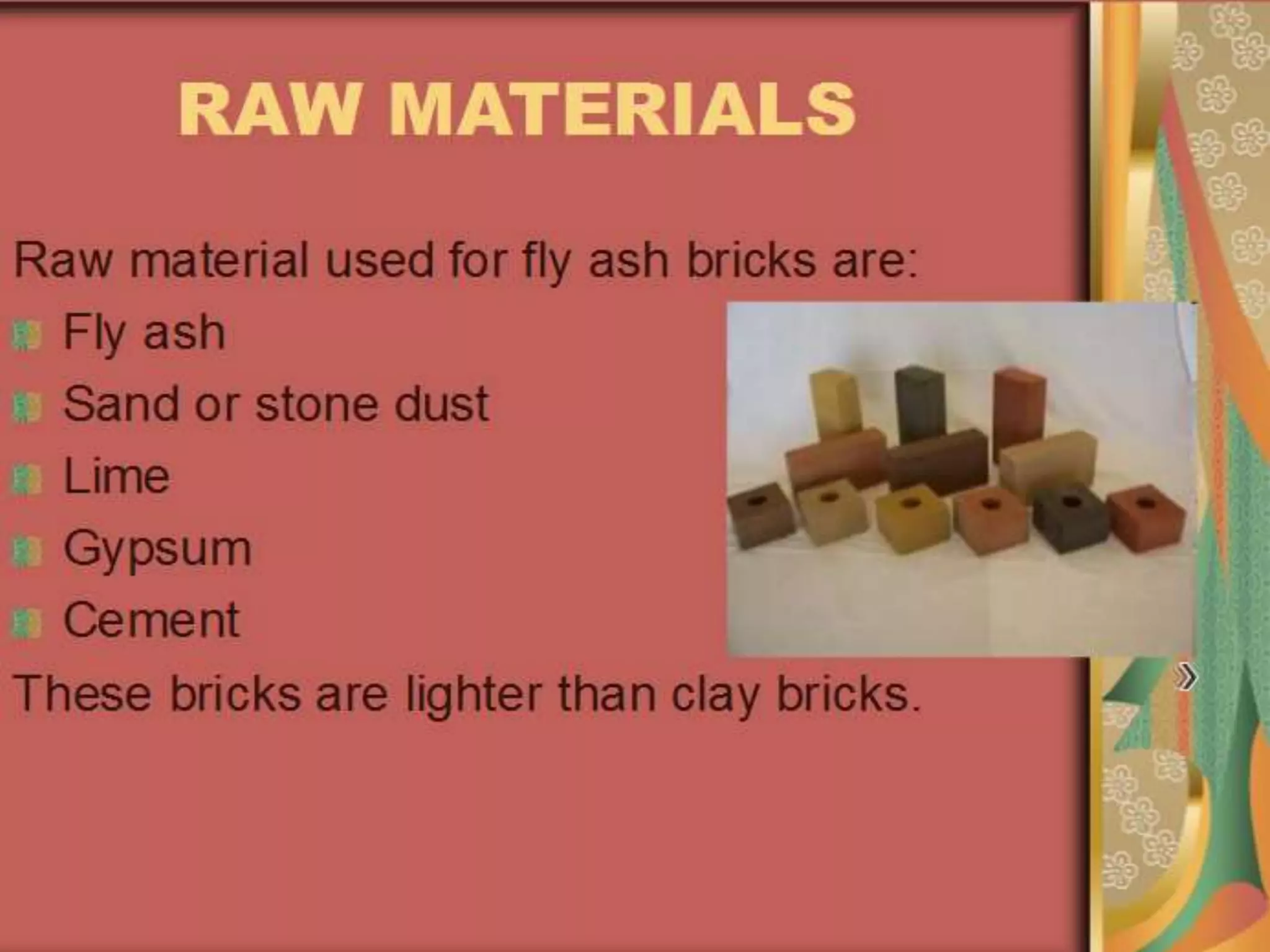 Flyash bricks | PPTX