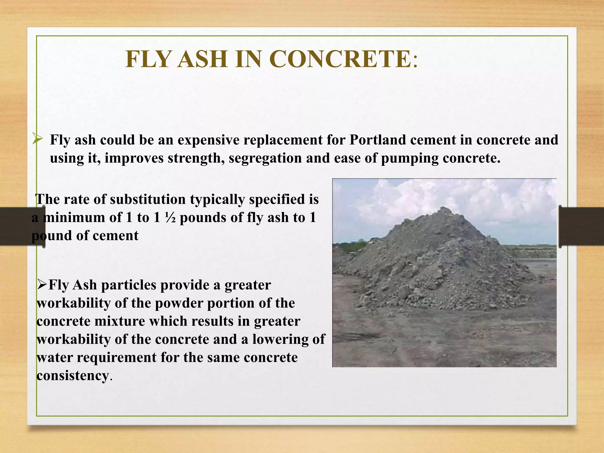 FLY ASH CONCRETE | PPT