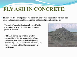 Fly ash concrete ppt | PPT