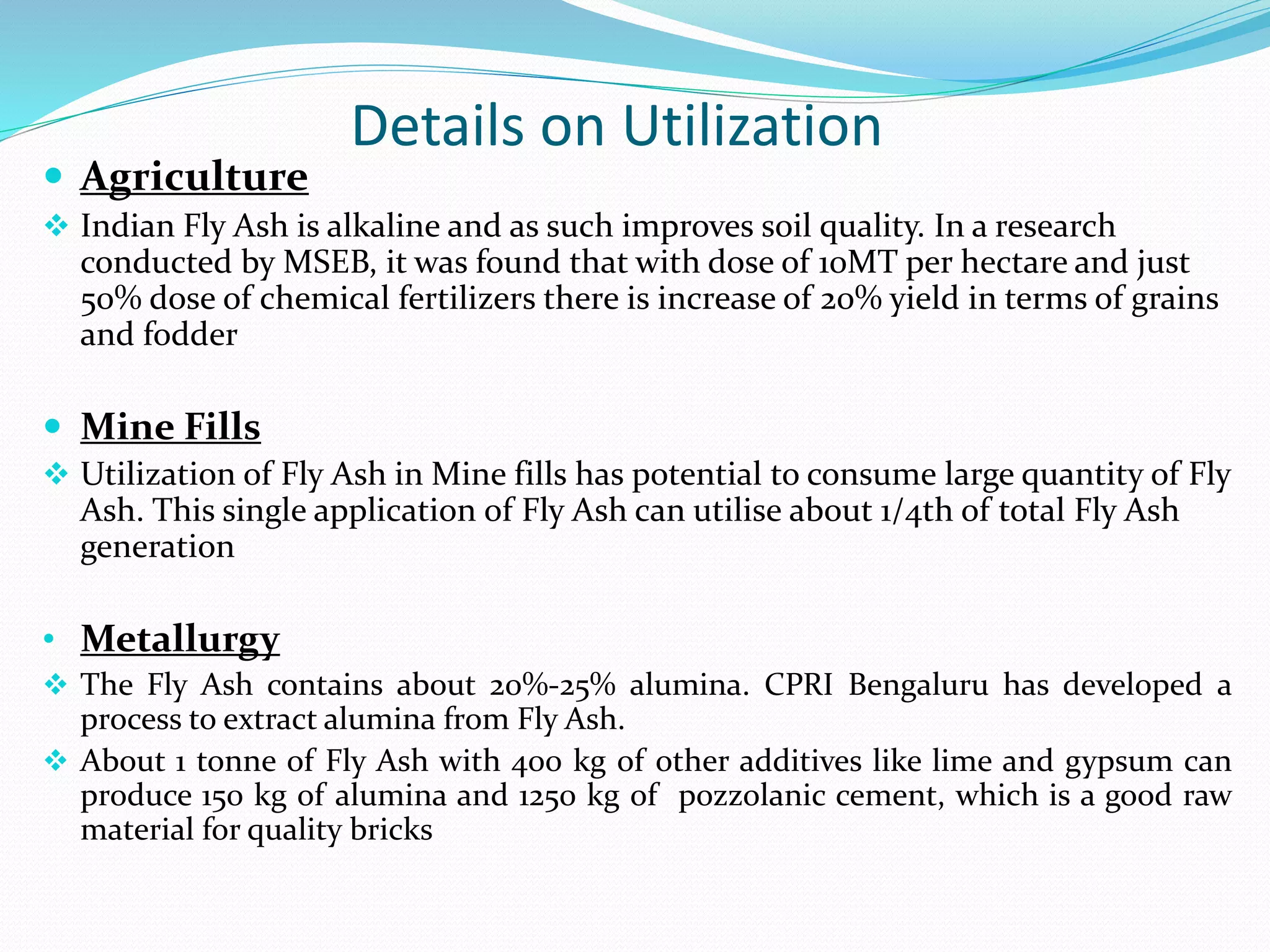 Flyash disposal and utilization | PPTX