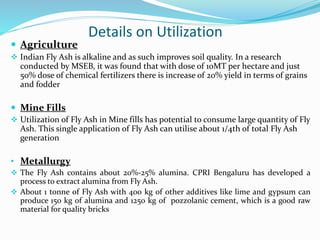 Flyash disposal and utilization | PPTX