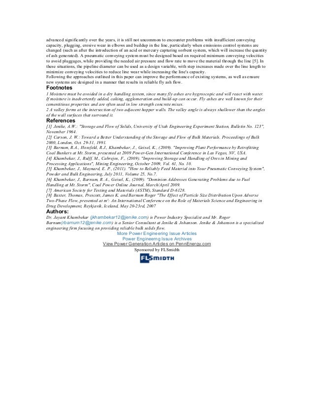 Fly ash handling challenges Fly ash handling challenges