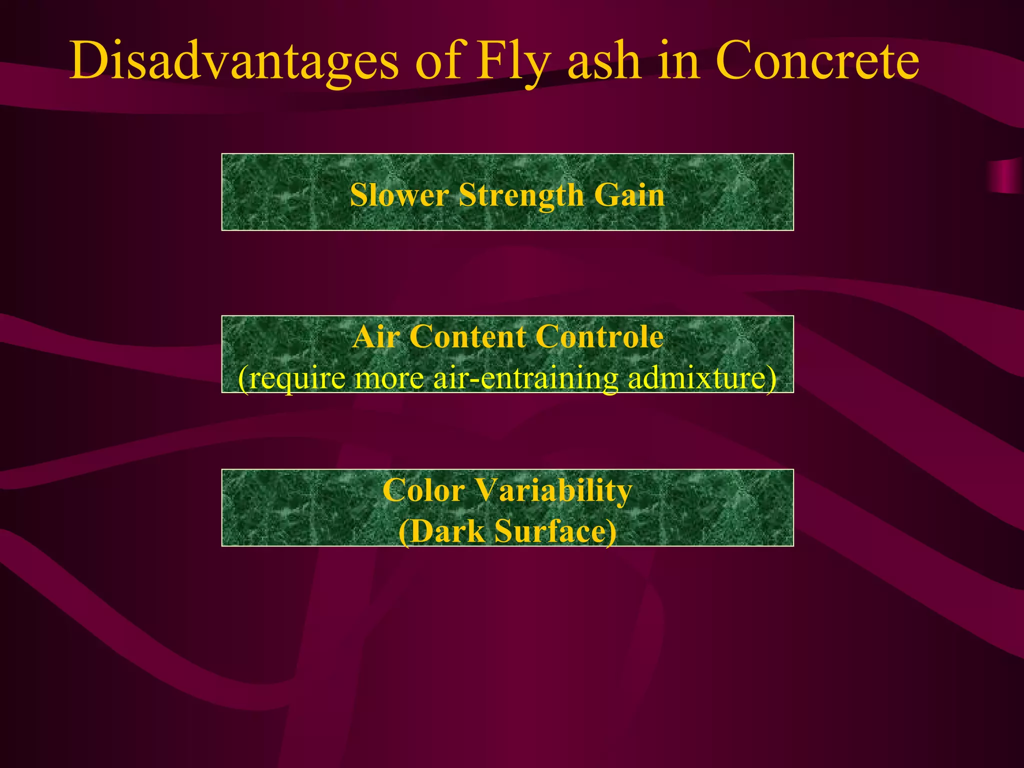 Fly ash in concrete !0 ce113 | PPT | Indoor Environmental Quality ...