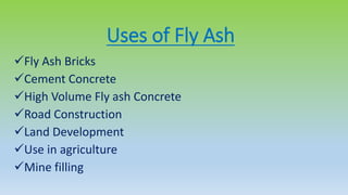 Fly ash sources and control | PPTX