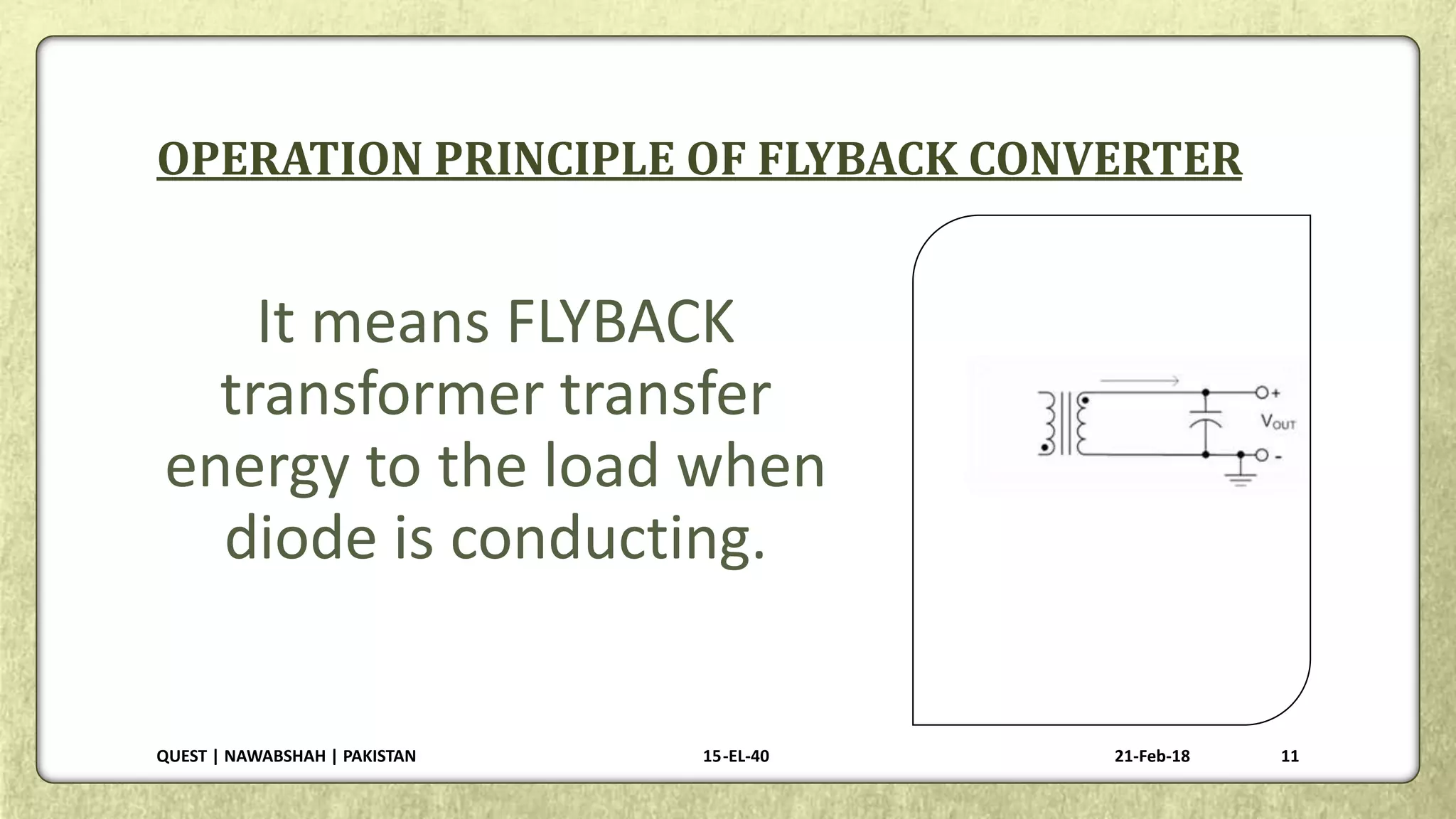 Flyback converter | PPTX