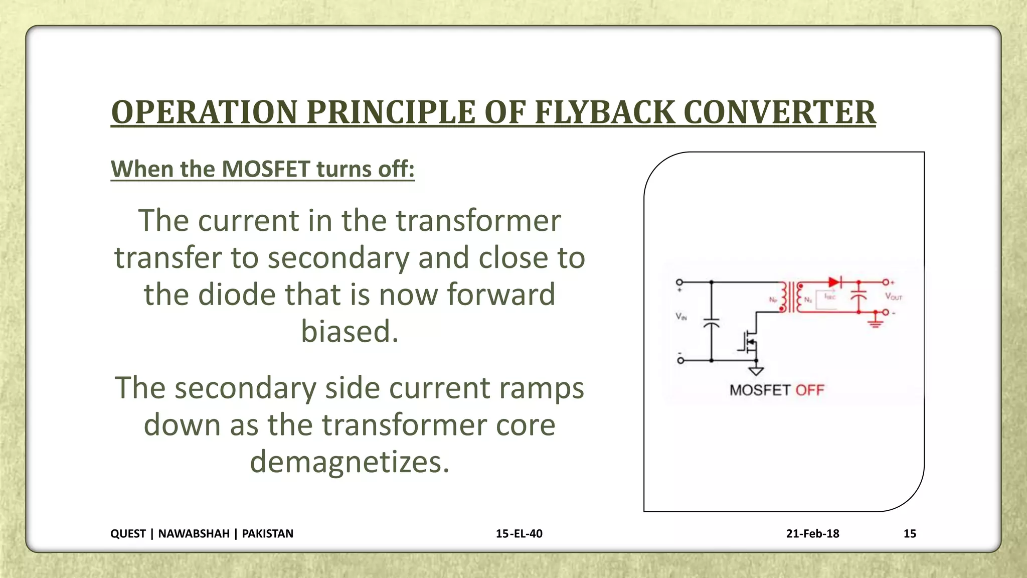 Flyback converter | PPTX