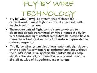 Fly by wire ppt pa1 | PPTX