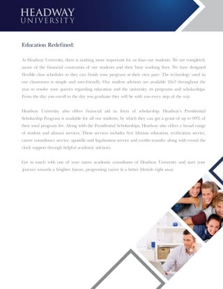 Headway University Flyer | PDF | Professional School | Postgraduate ...