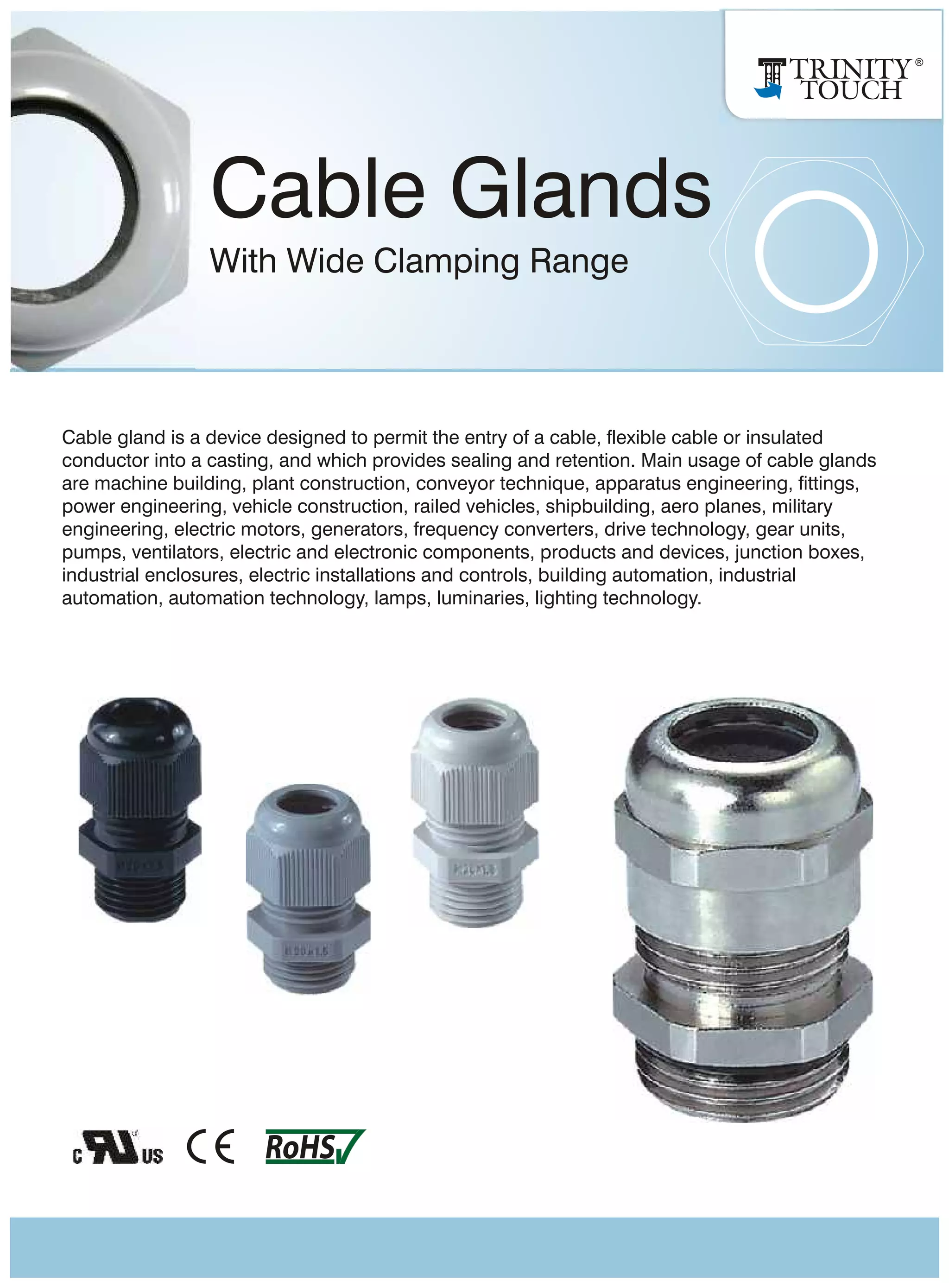 Flyer cable glands | PDF