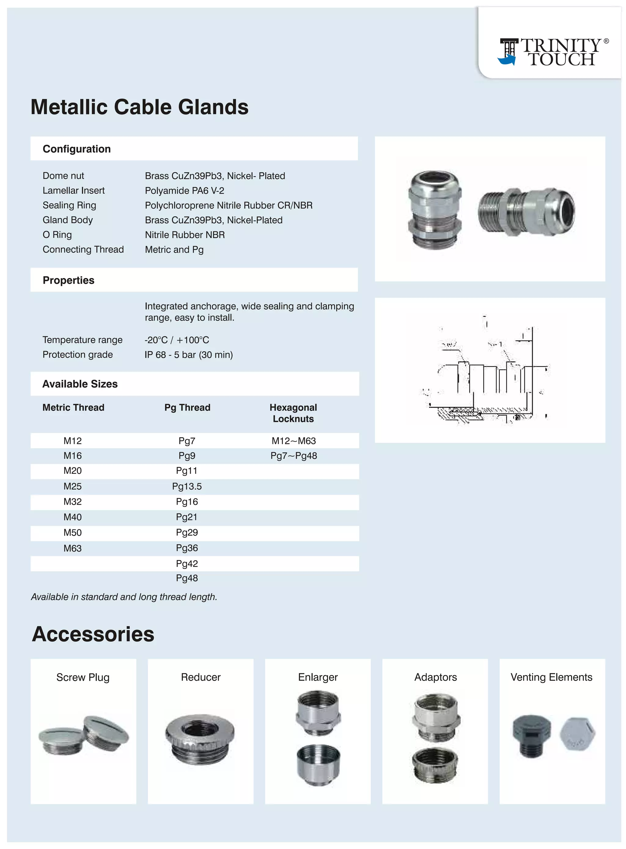Flyer cable glands | PDF
