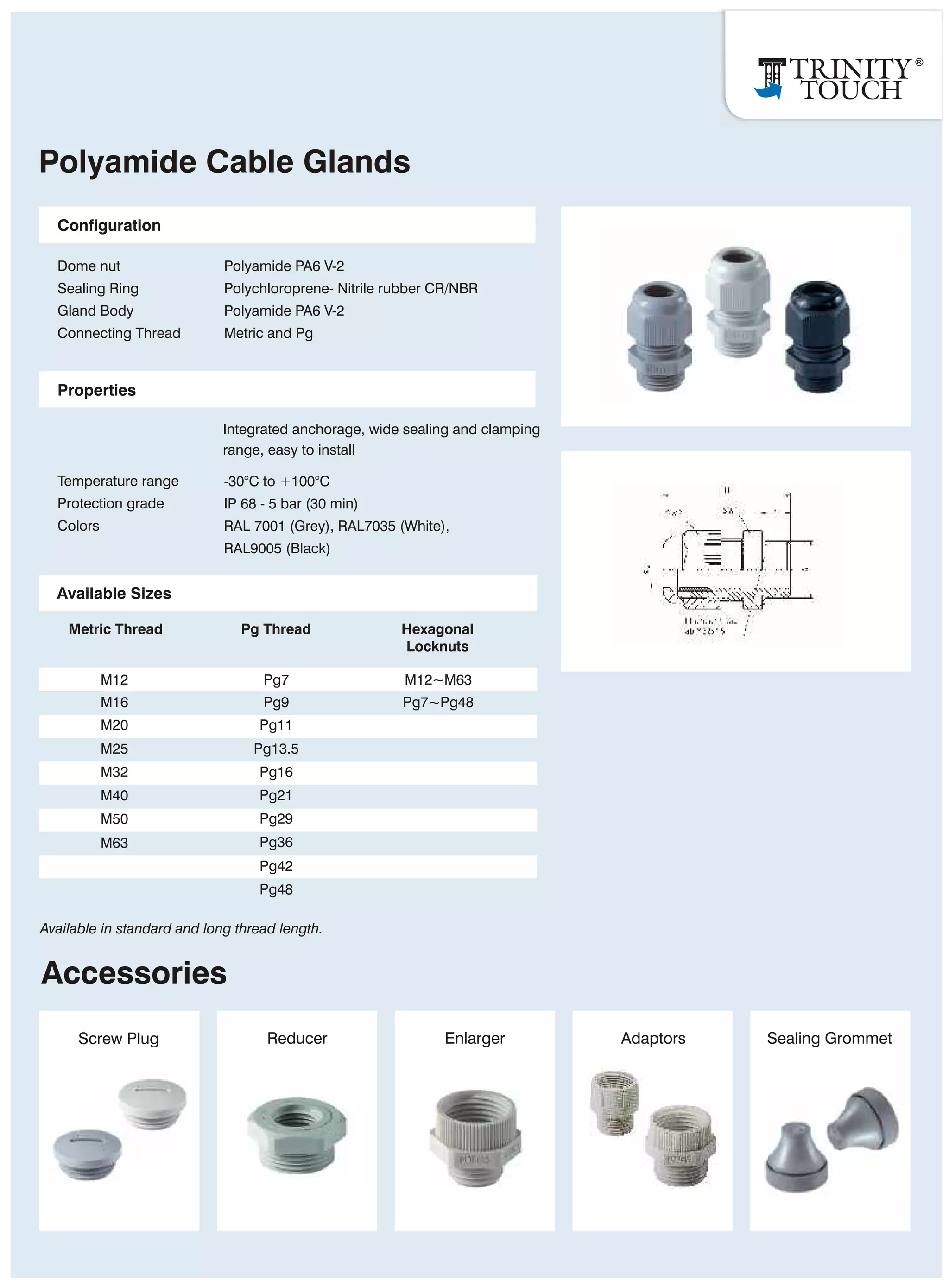 Flyer cable glands | PDF
