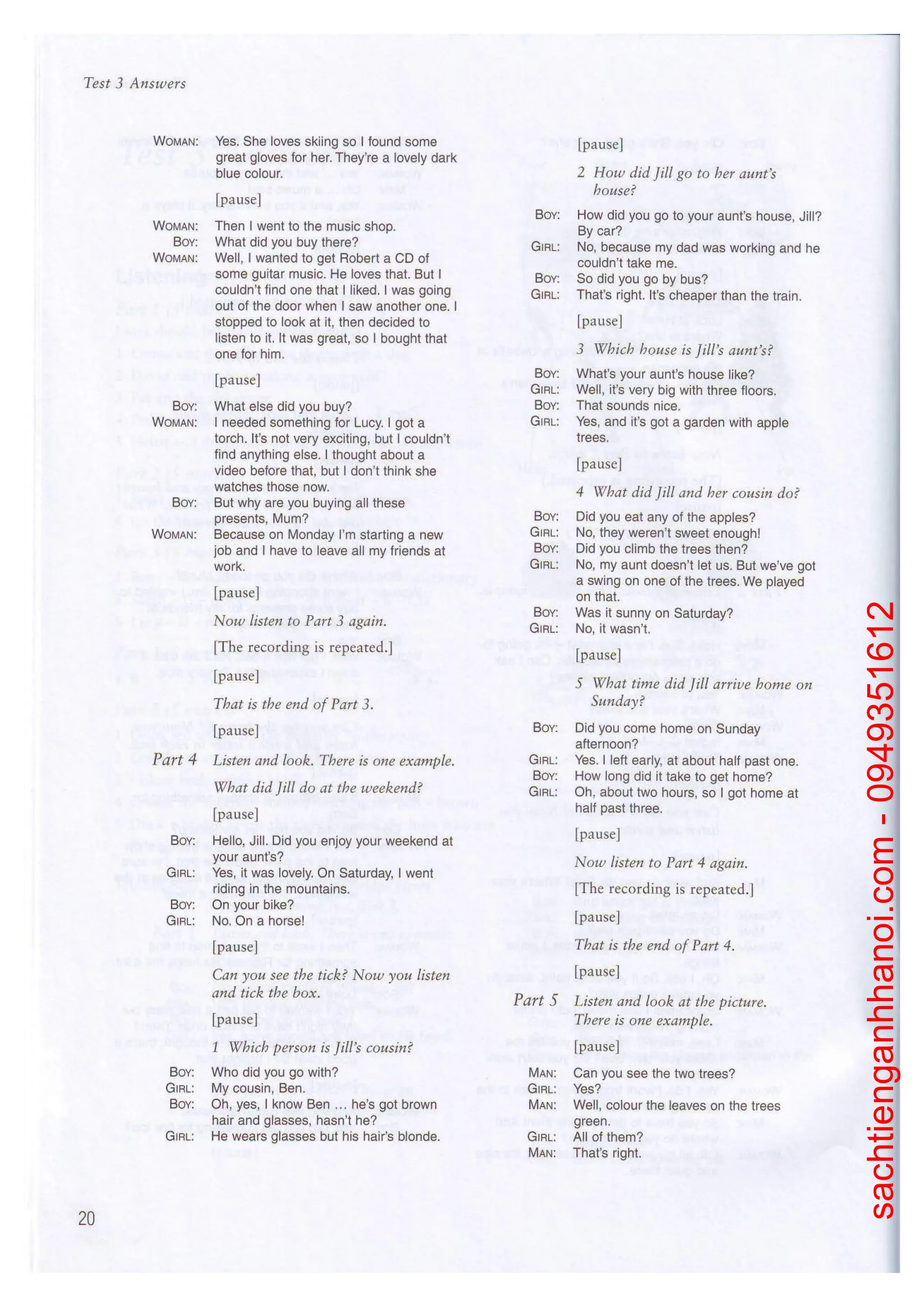 FLYER 2 - ANSWER KEY.pdf( Tờ rơi - đáp án) | PDF