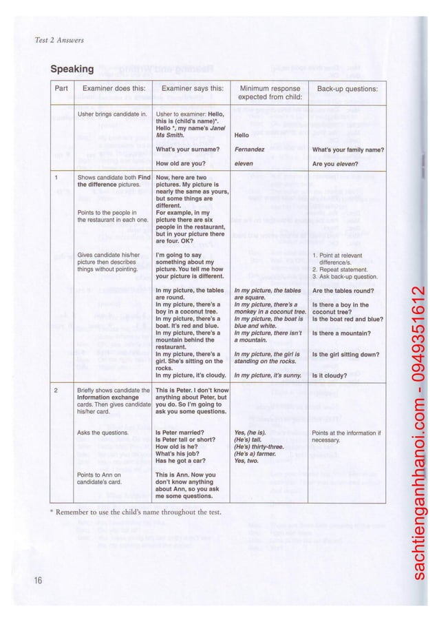 FLYER 2 - ANSWER KEY.pdf( Tờ rơi - đáp án) | PDF