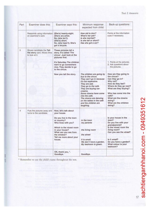 FLYER 2 - ANSWER KEY.pdf( Tờ rơi - đáp án) | PDF