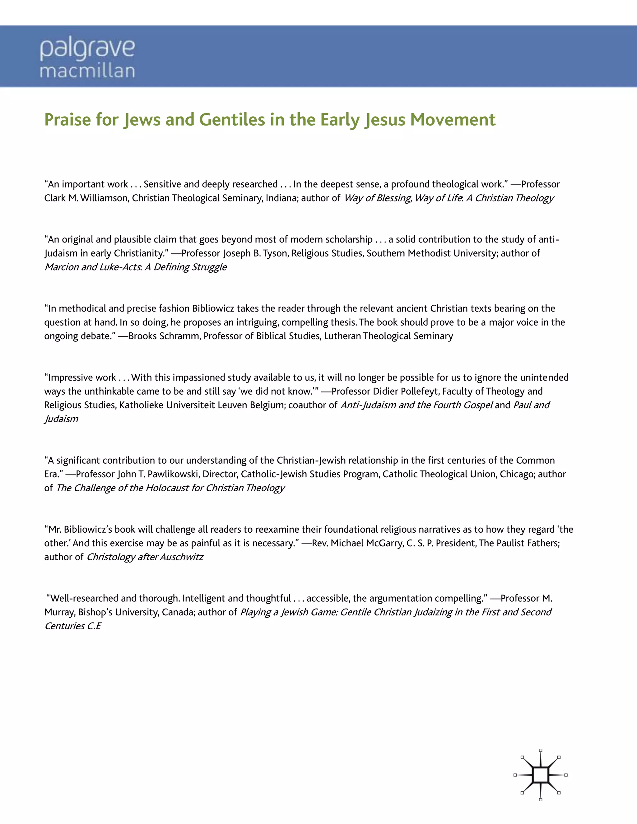 Jews and Gentiles in the Early Jesus Movement | PDF