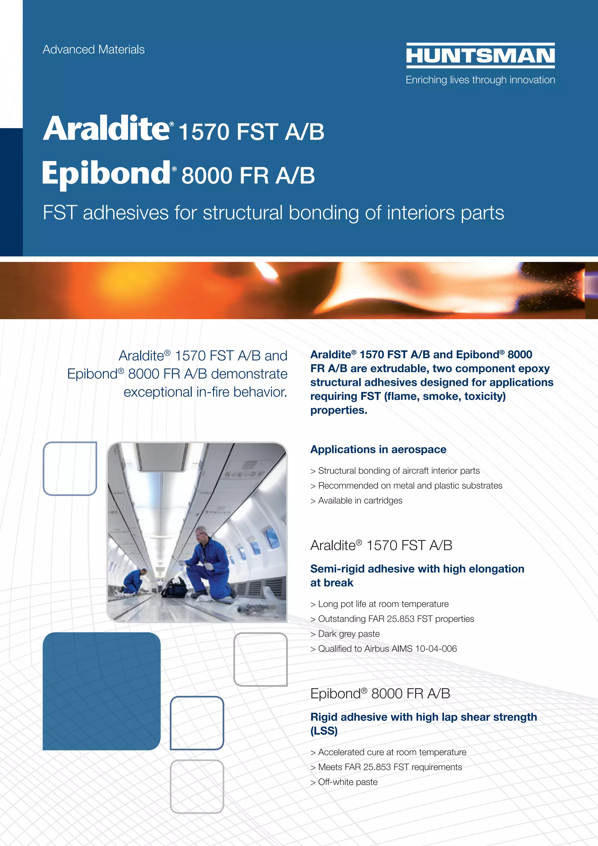 Araldite® 1570 FST A/B - Epibond® 8000 FR A/B – Flyer | PDF