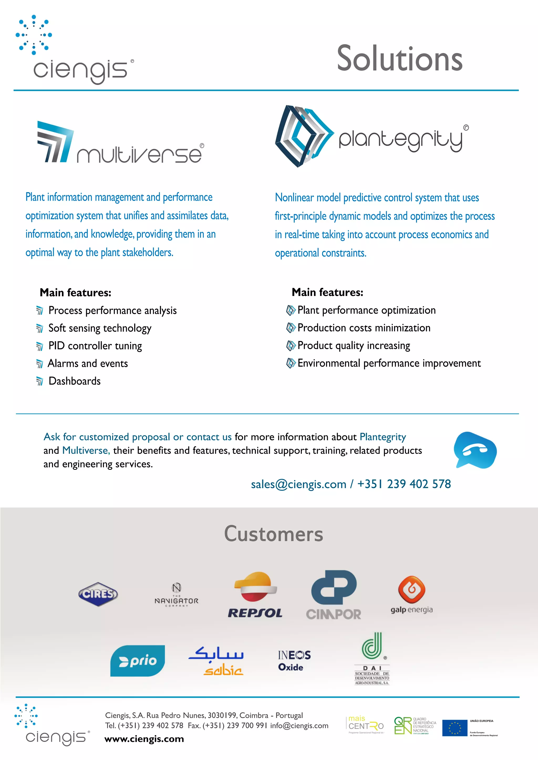 Ciengis: Process Optimization and Advanced Process Control | PDF