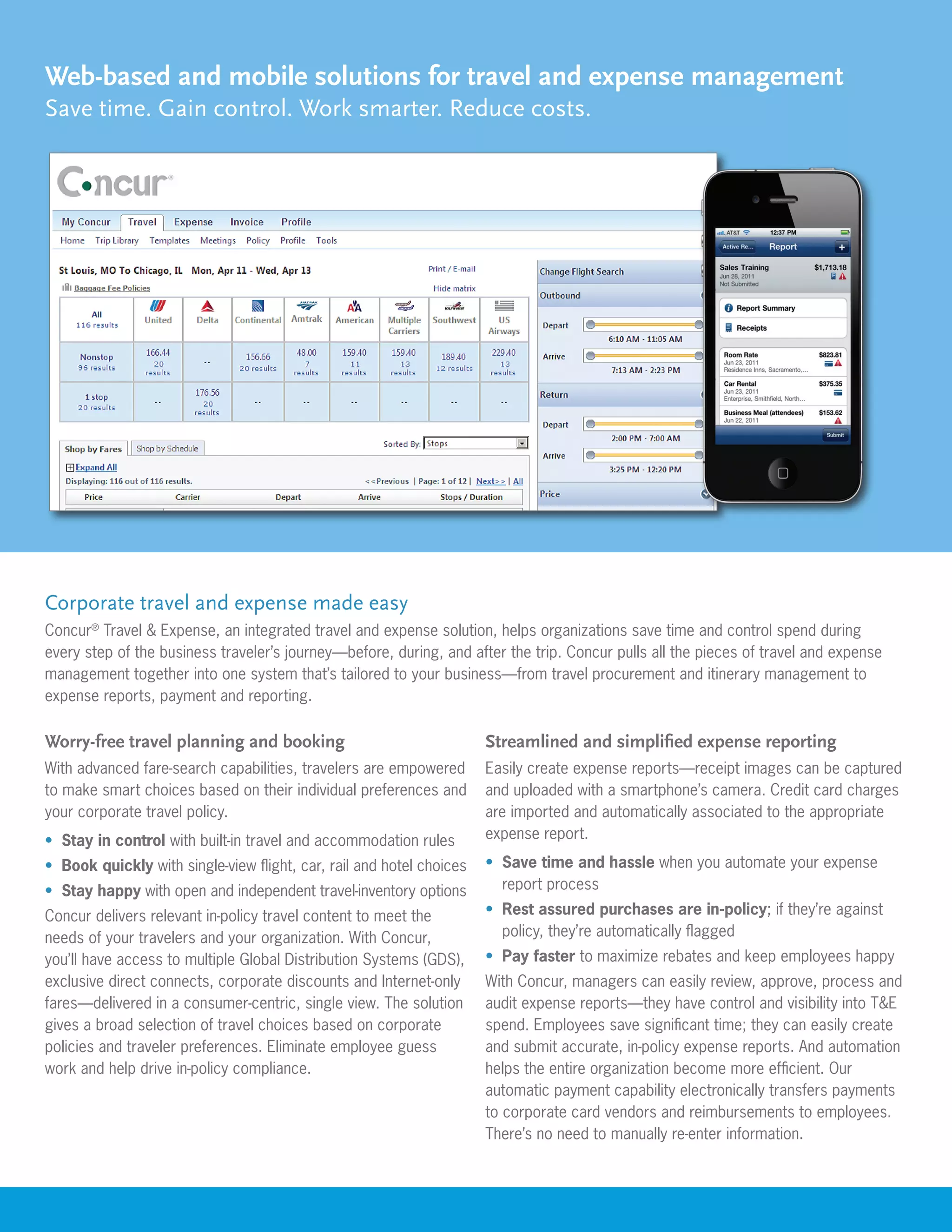 Flyer concur travel expense | PDF | Business Travel | Travel Type