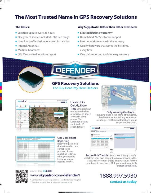 Flyer GPS Tracking Units for BHPH dealers | PDF