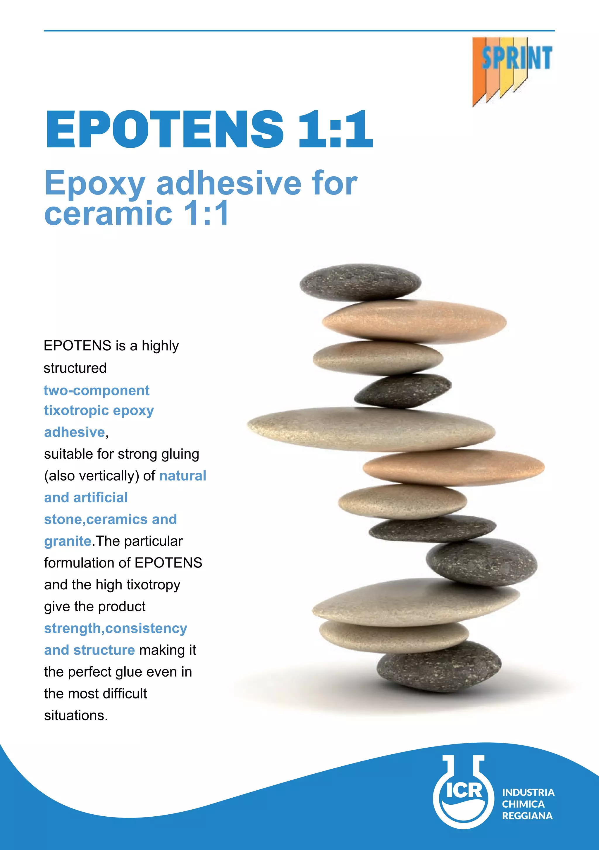 EPOTENS - Epoxy adhesive for ceramic 1:1 | PDF