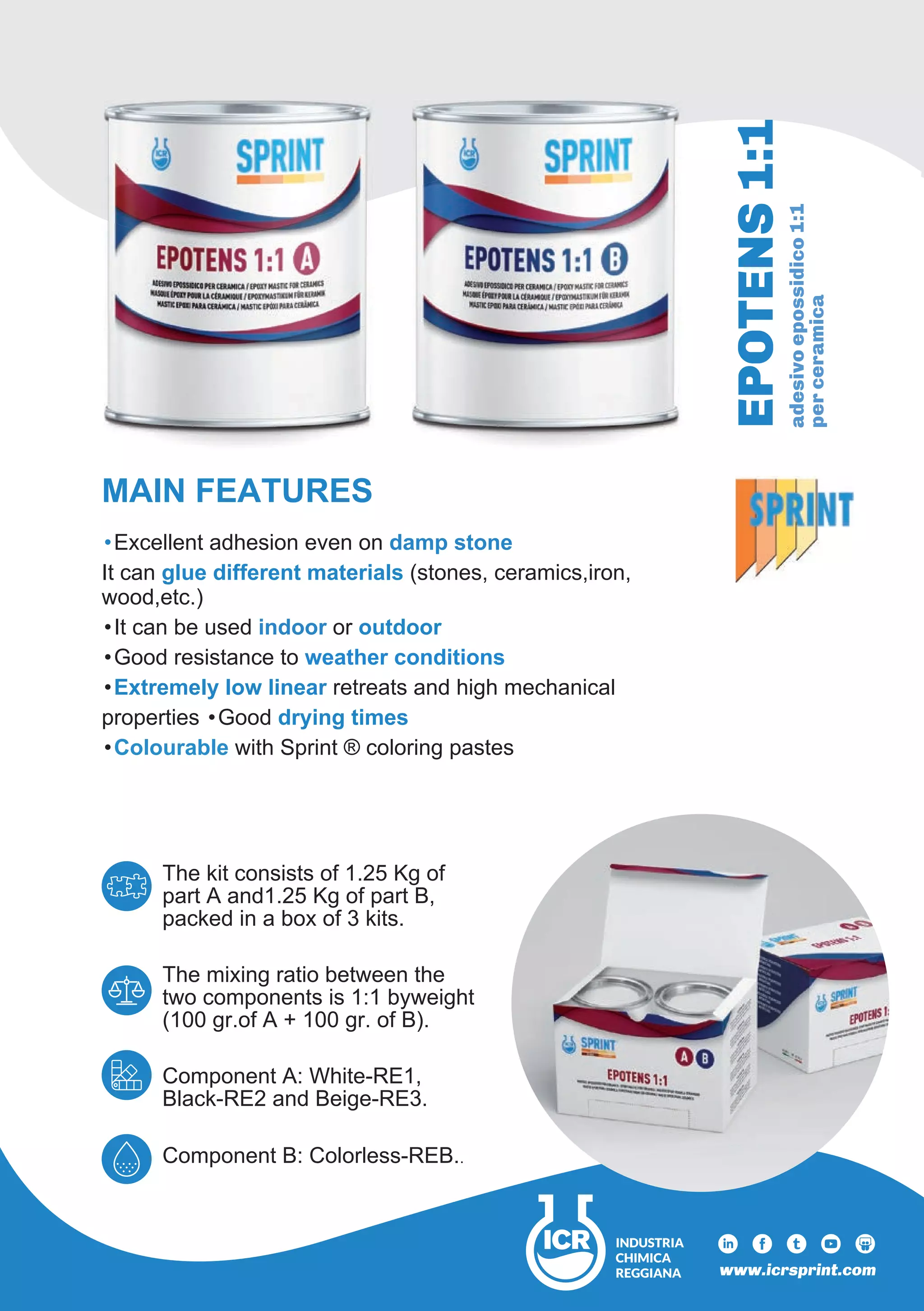 EPOTENS - Epoxy adhesive for ceramic 1:1 | PDF