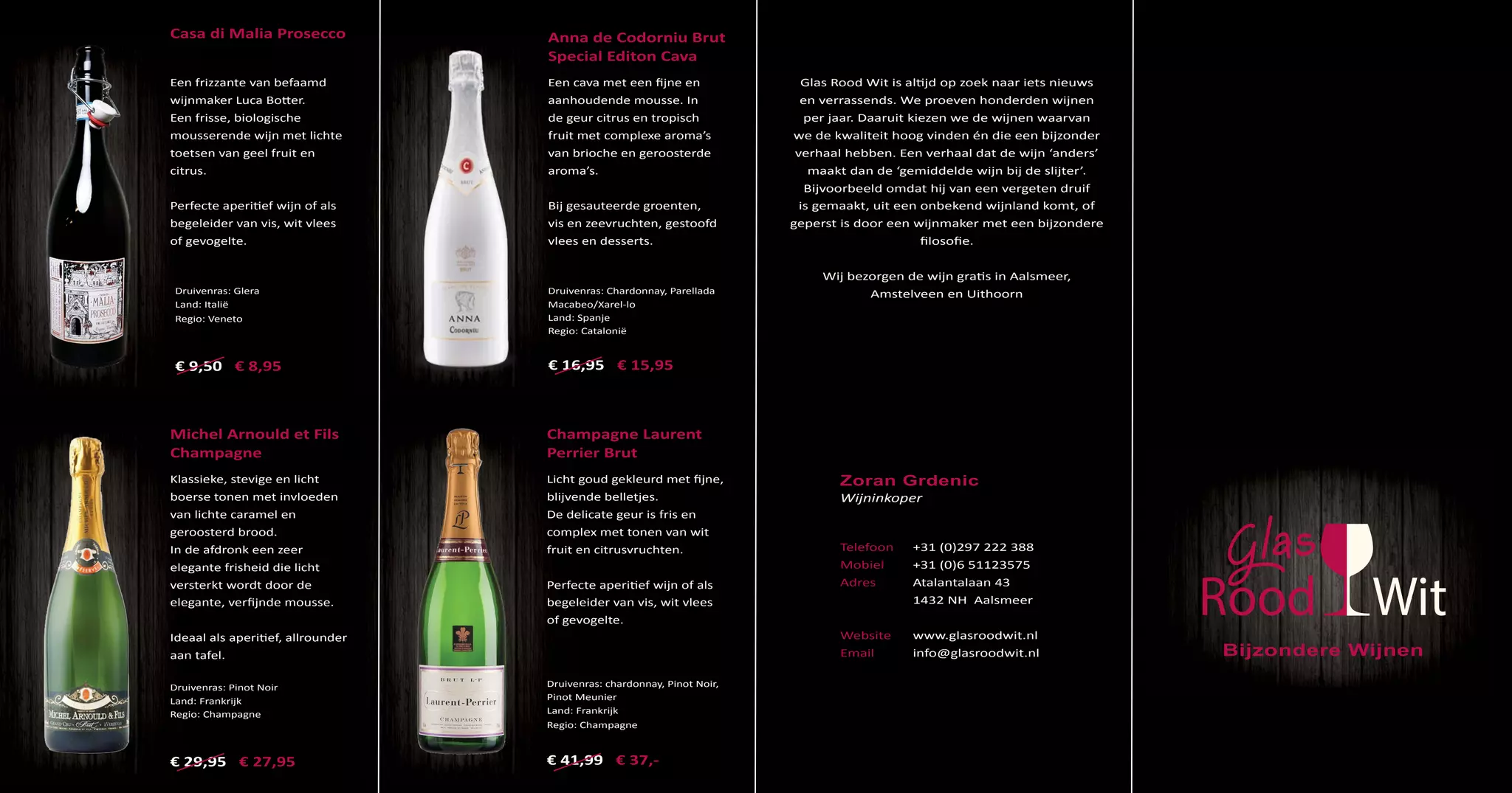 Vouwflyer Wijn Rood Wit | PDF | Alcoholic Beverages | Food & Drink