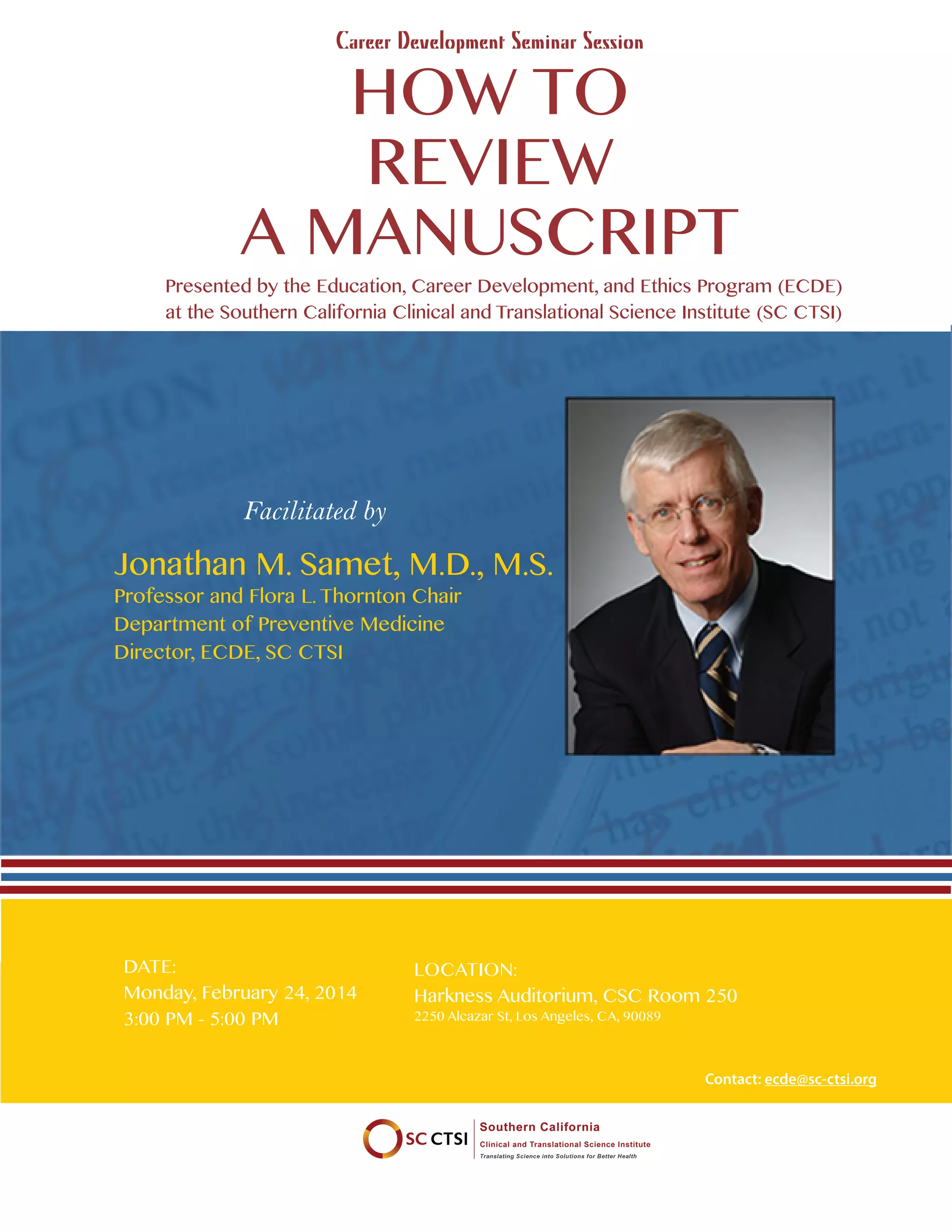 How to Review a Manuscript_Flyer_2-24-2014 | PDF | Medical Health