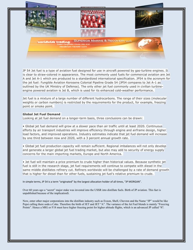 Flyer Jet Fuel Is A Type Of Aviation Fuel Designed For Use In Aircraft ...