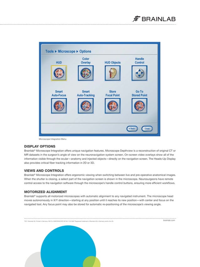 Brainlab Microscope Integration Flyer | PDF