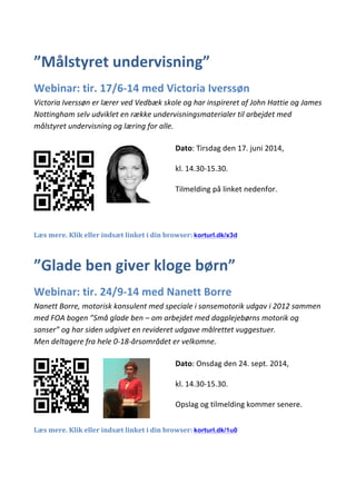 Flyer om Ny Nordisk Skole-biblioteket på EMU.dk