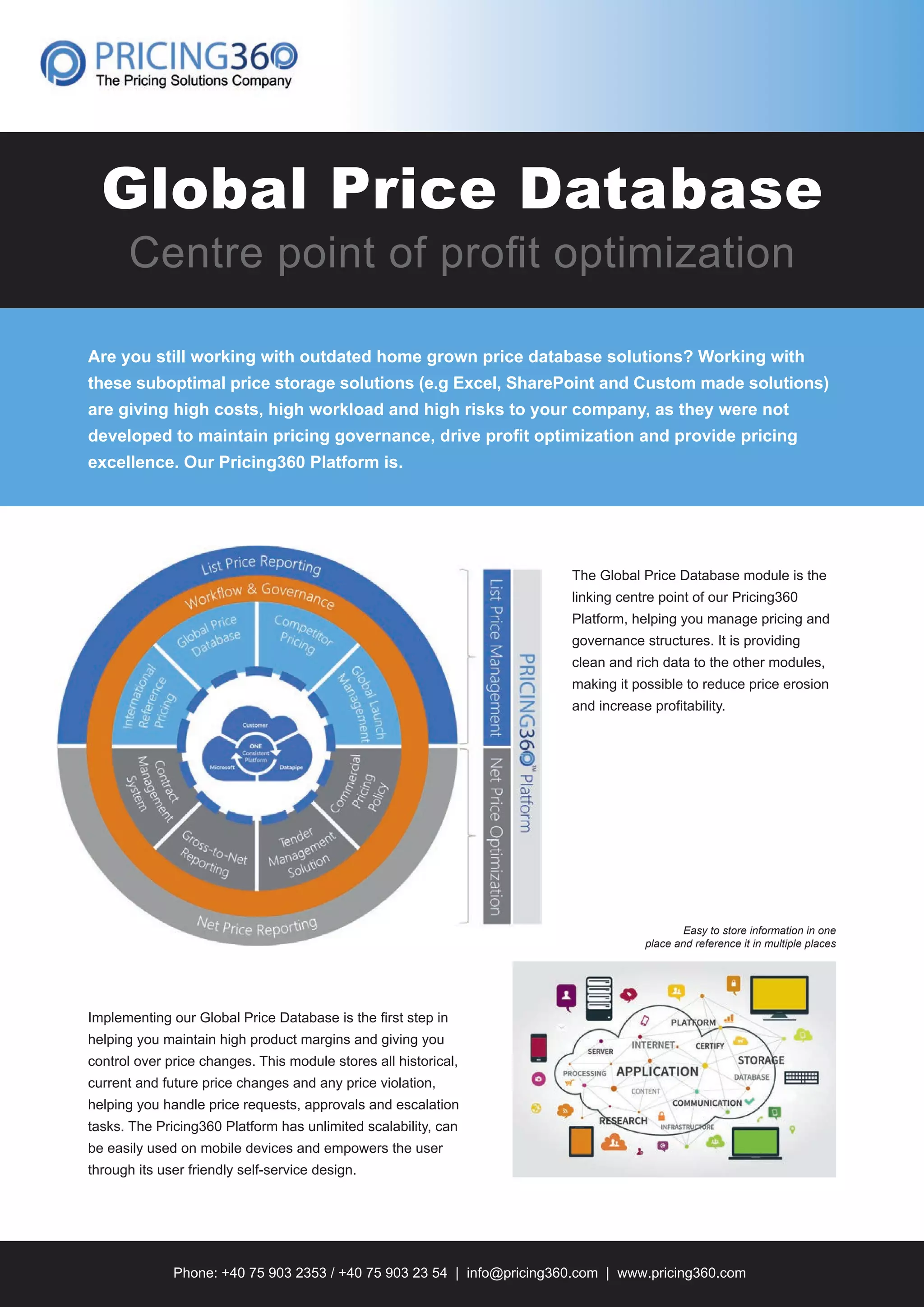Pricing360 Global Price Database (flyer) | PDF
