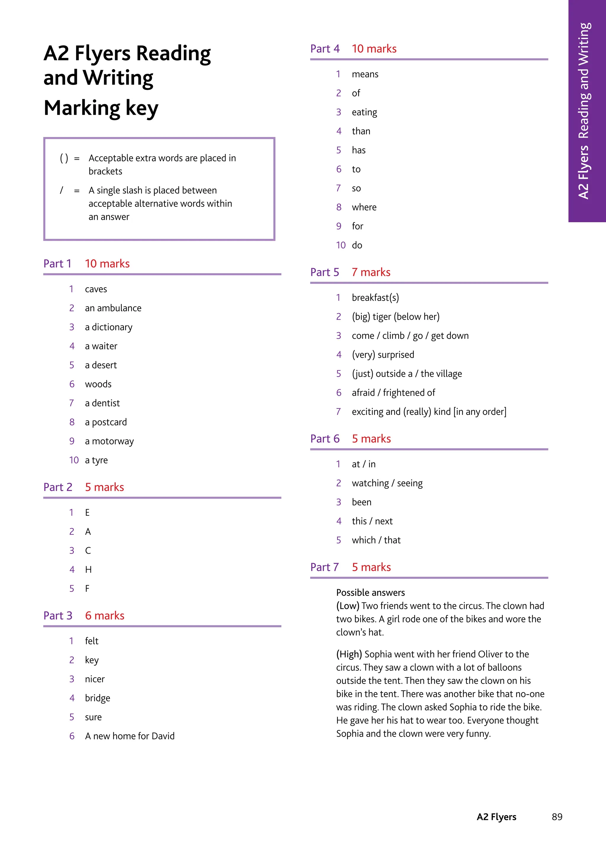 Flyers Sample Test 2 by Cambrudge Assessment | PDF