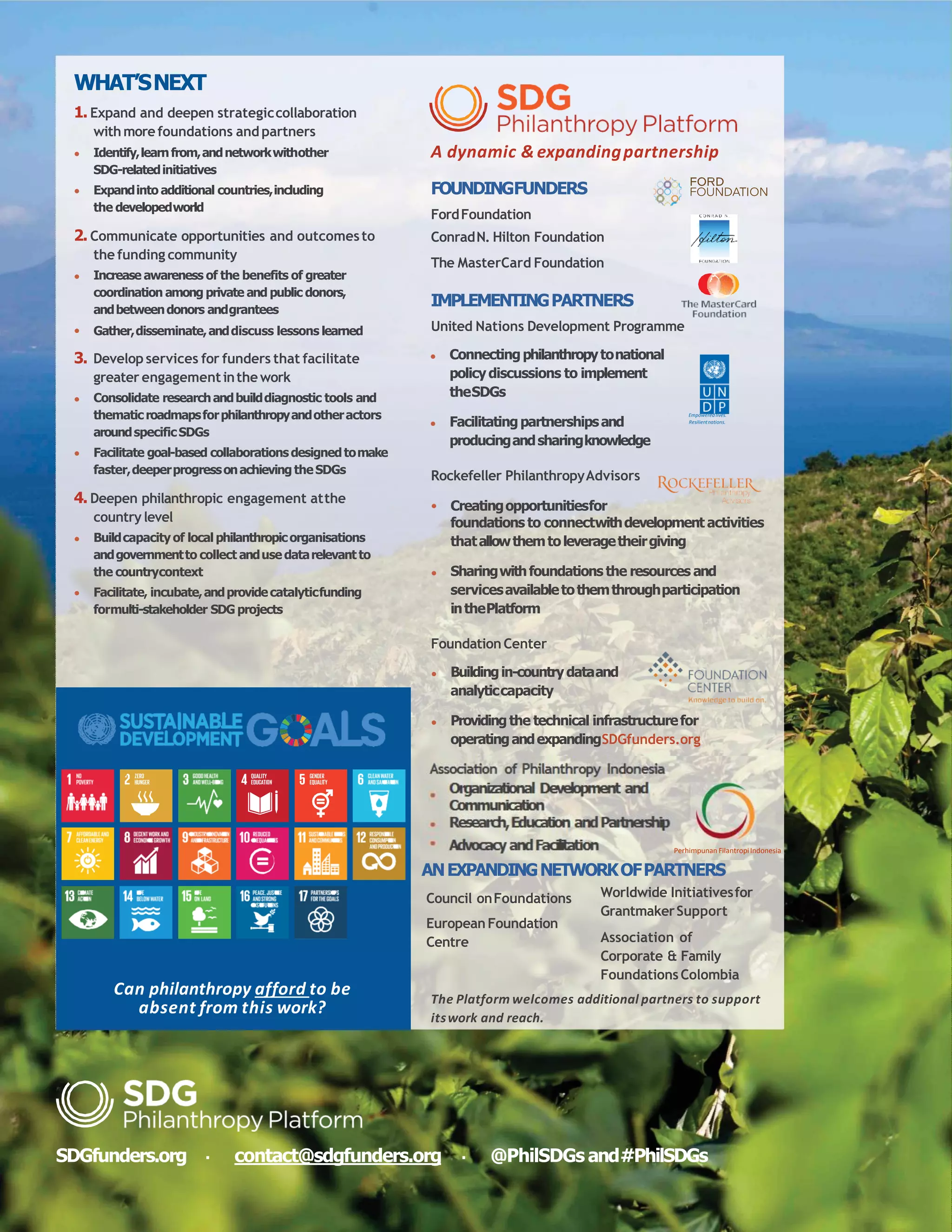 SDG-Philanthropy Platform | PDF