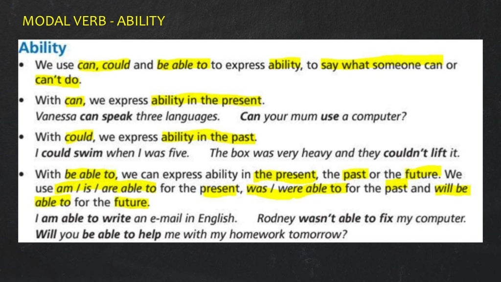 Flyers Grammar -- Modal verb.pptx