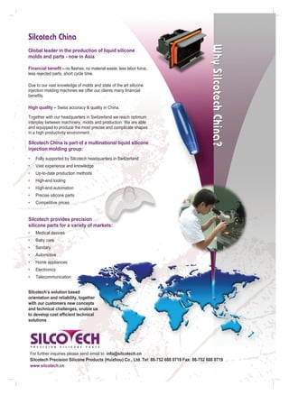 Silcotech Leaflet | PDF
