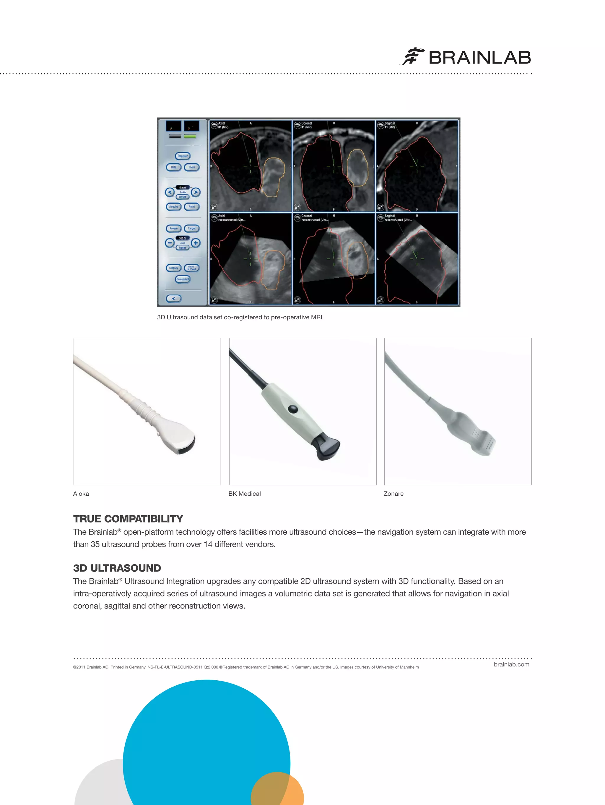 Brainlab Ultrasound Integration Flyer | PDF