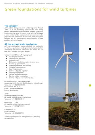 Green foundations for wind turbines | PDF
