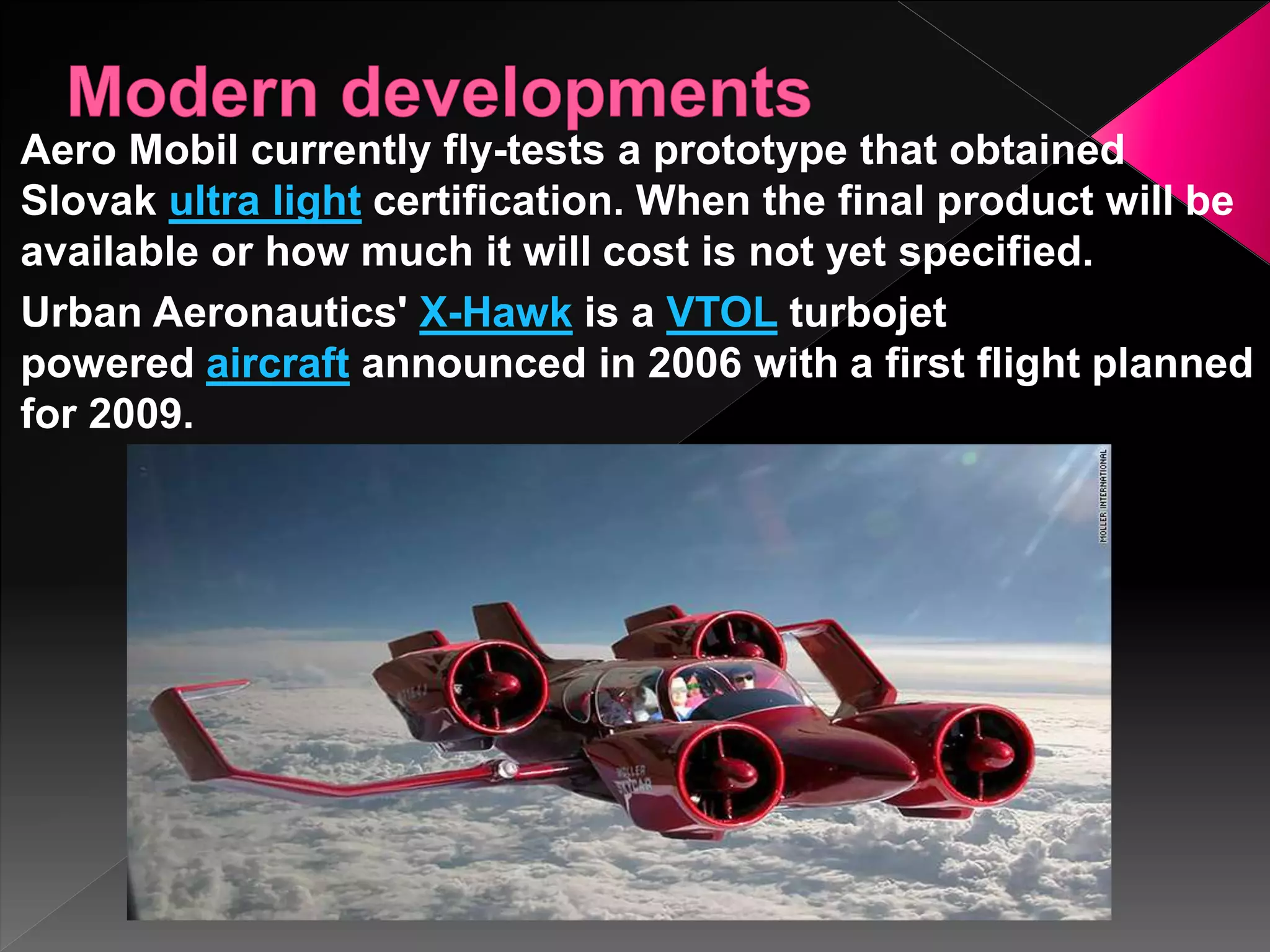 Flying car (aircraft) | PPTX