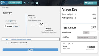 Flying cargo is the design presentation for making software | PPT