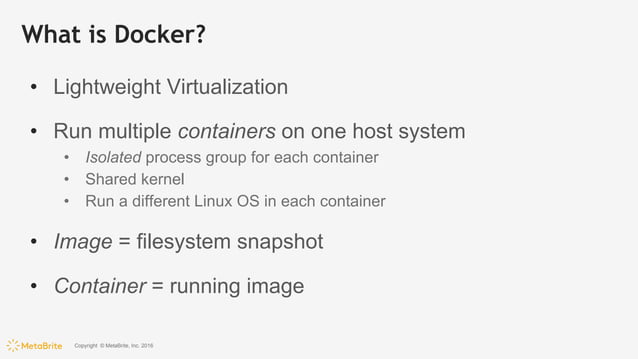 FlyingCloud: Building Docker Containers with SaltStack | PPT