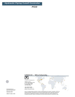 Flying Cut-off control - Hydraulic | Unico.pdf
