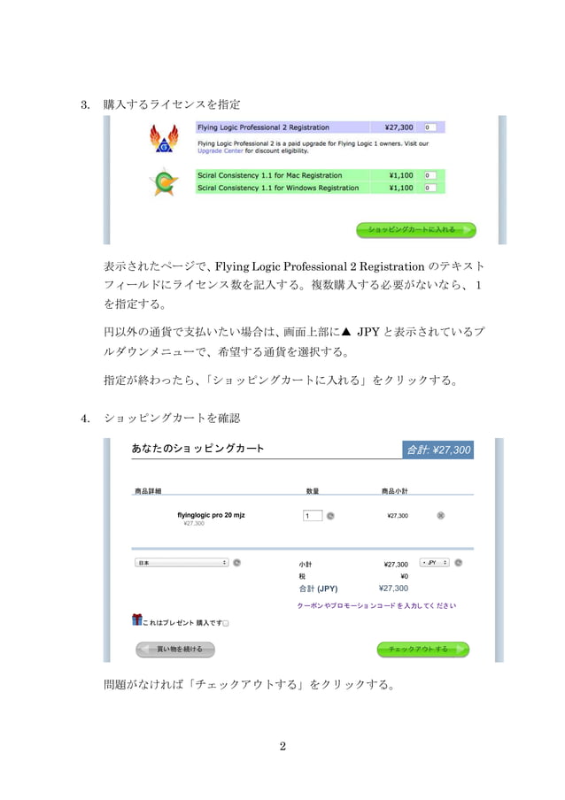 Flying Logic Proの購入方法 | PDF