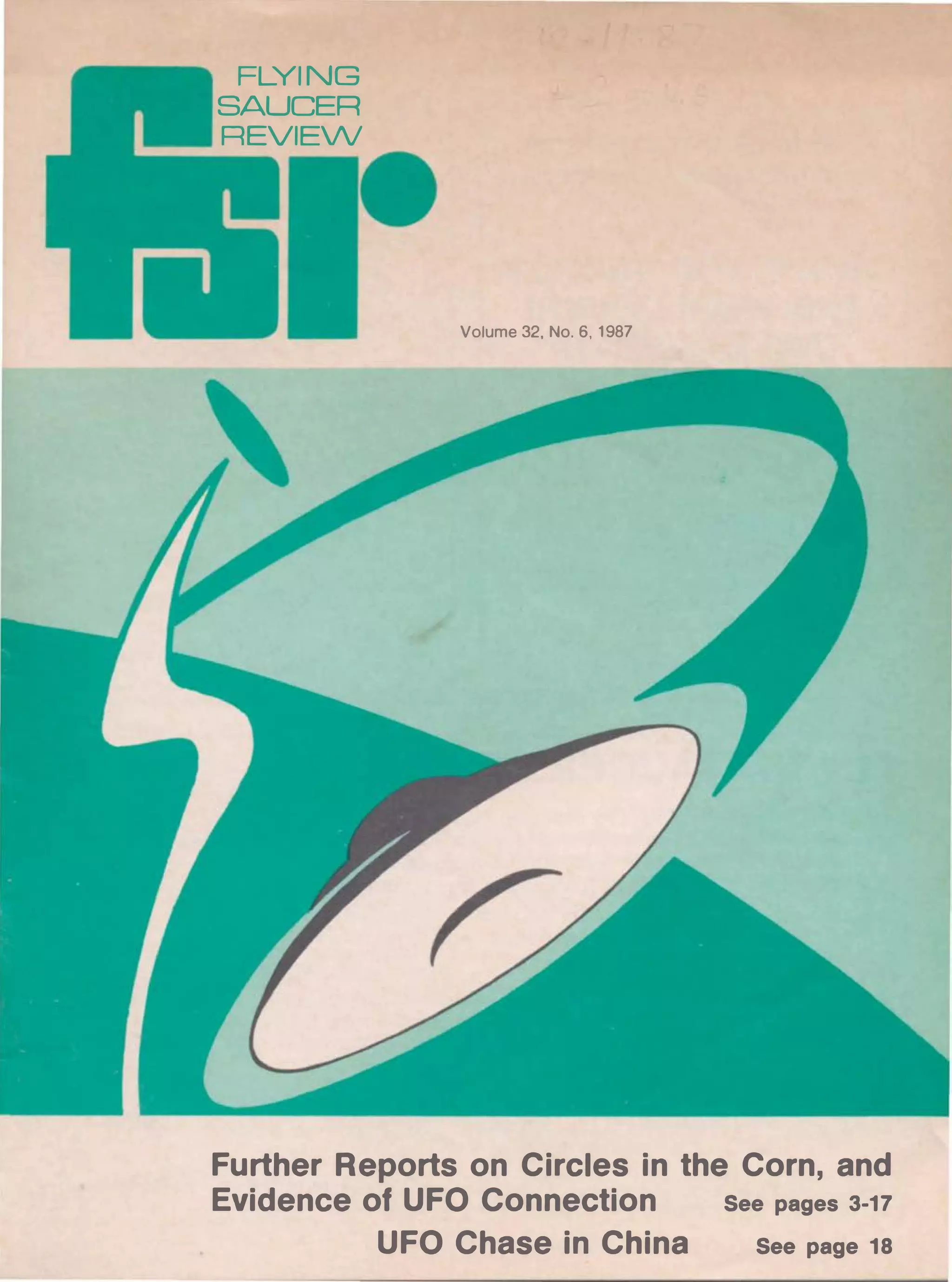 Flying Saucer Review - Volume 32, No. 6 1987 | PDF