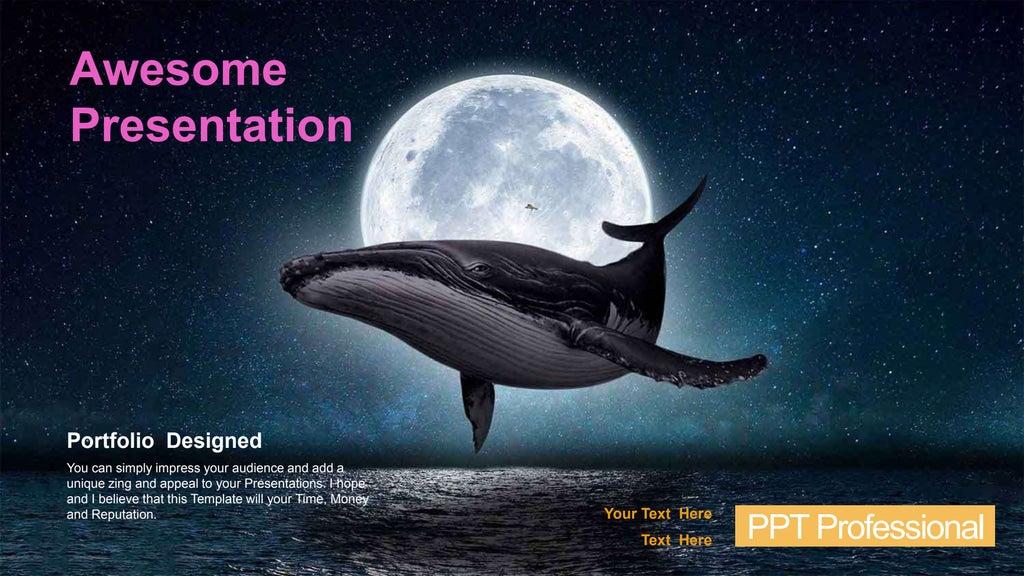 Flying Space Whale PowerPoint Templates.pptx