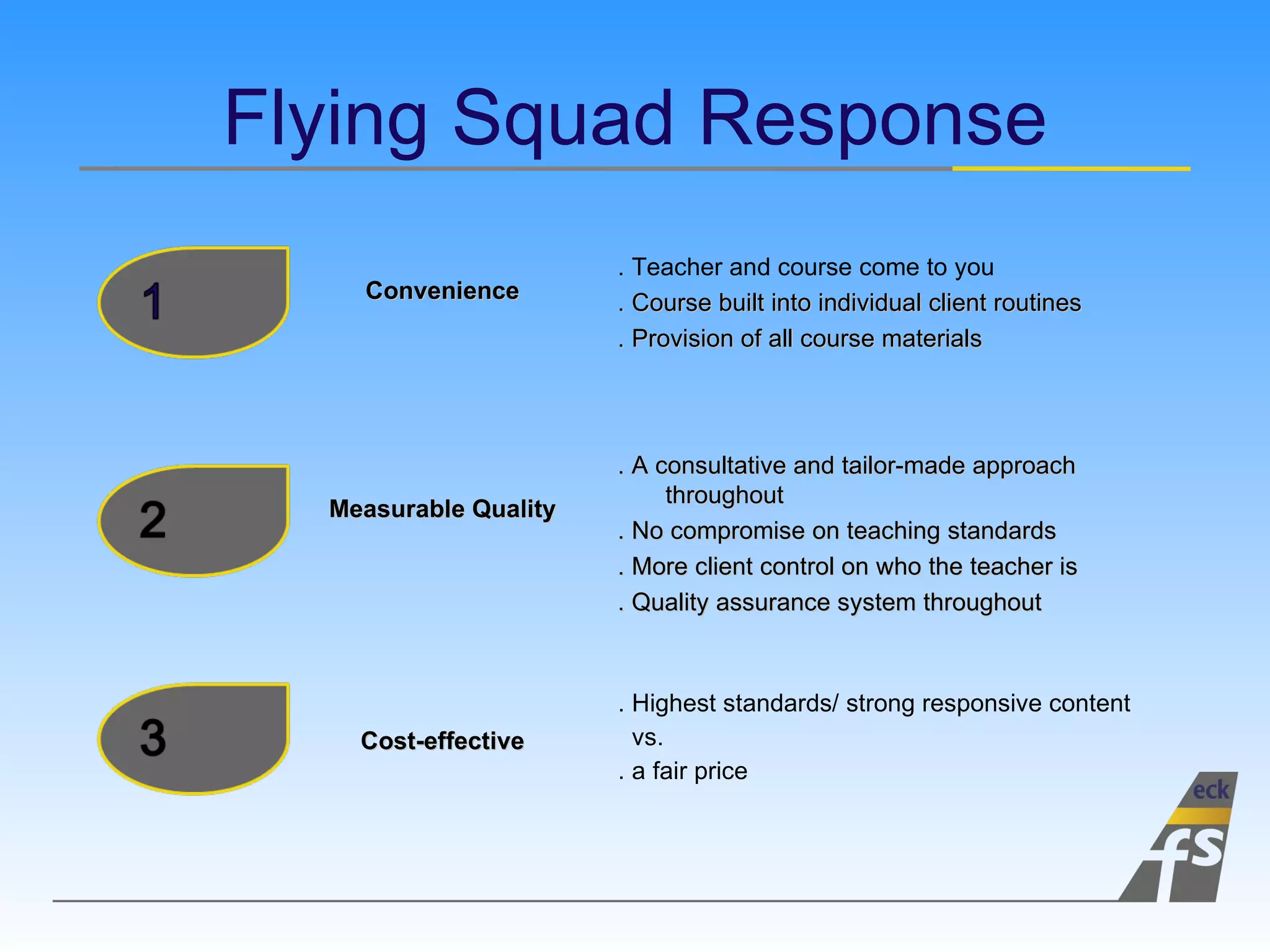 Flying Squad Presentation | PPT