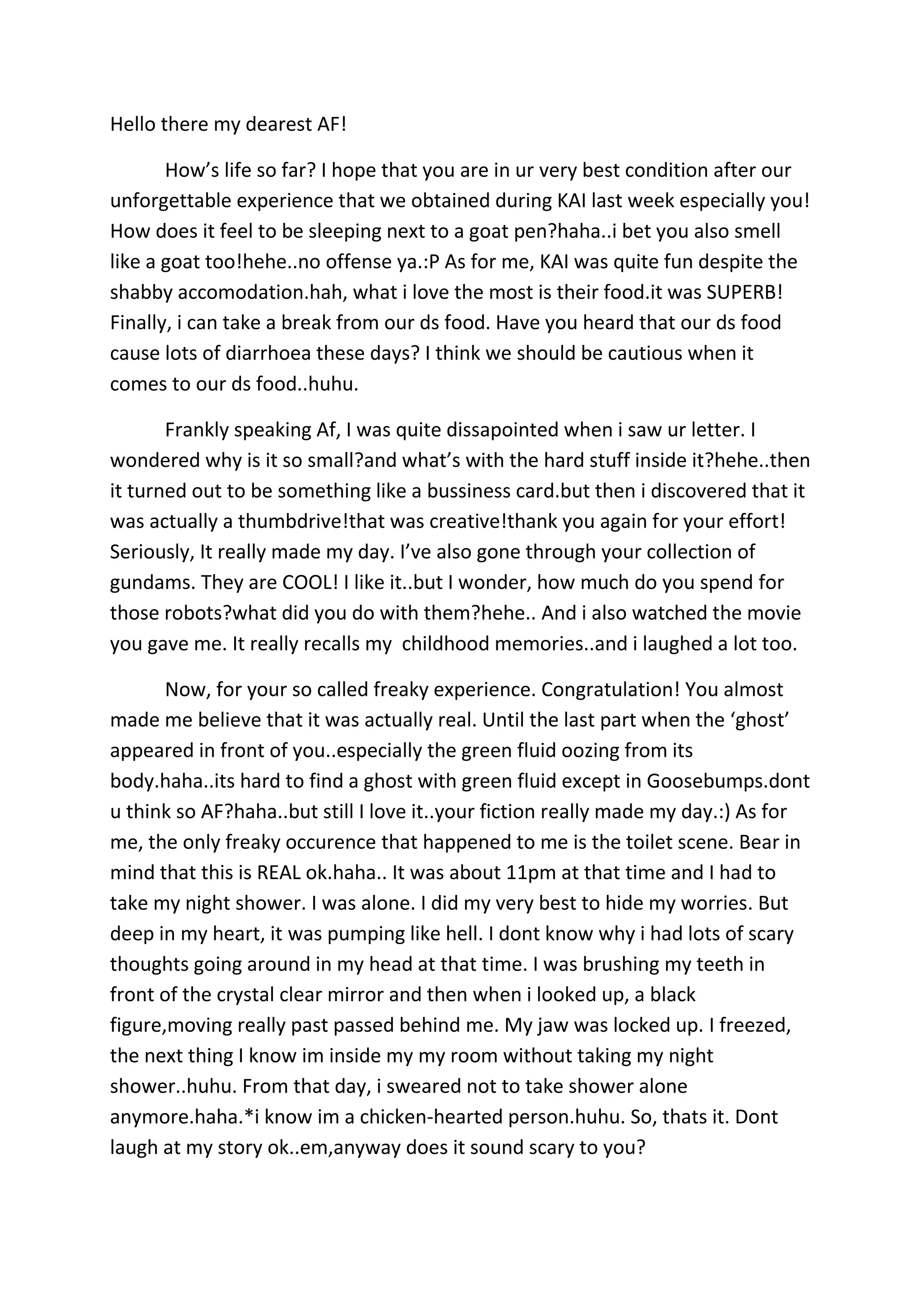 Flying to af! | DOCX