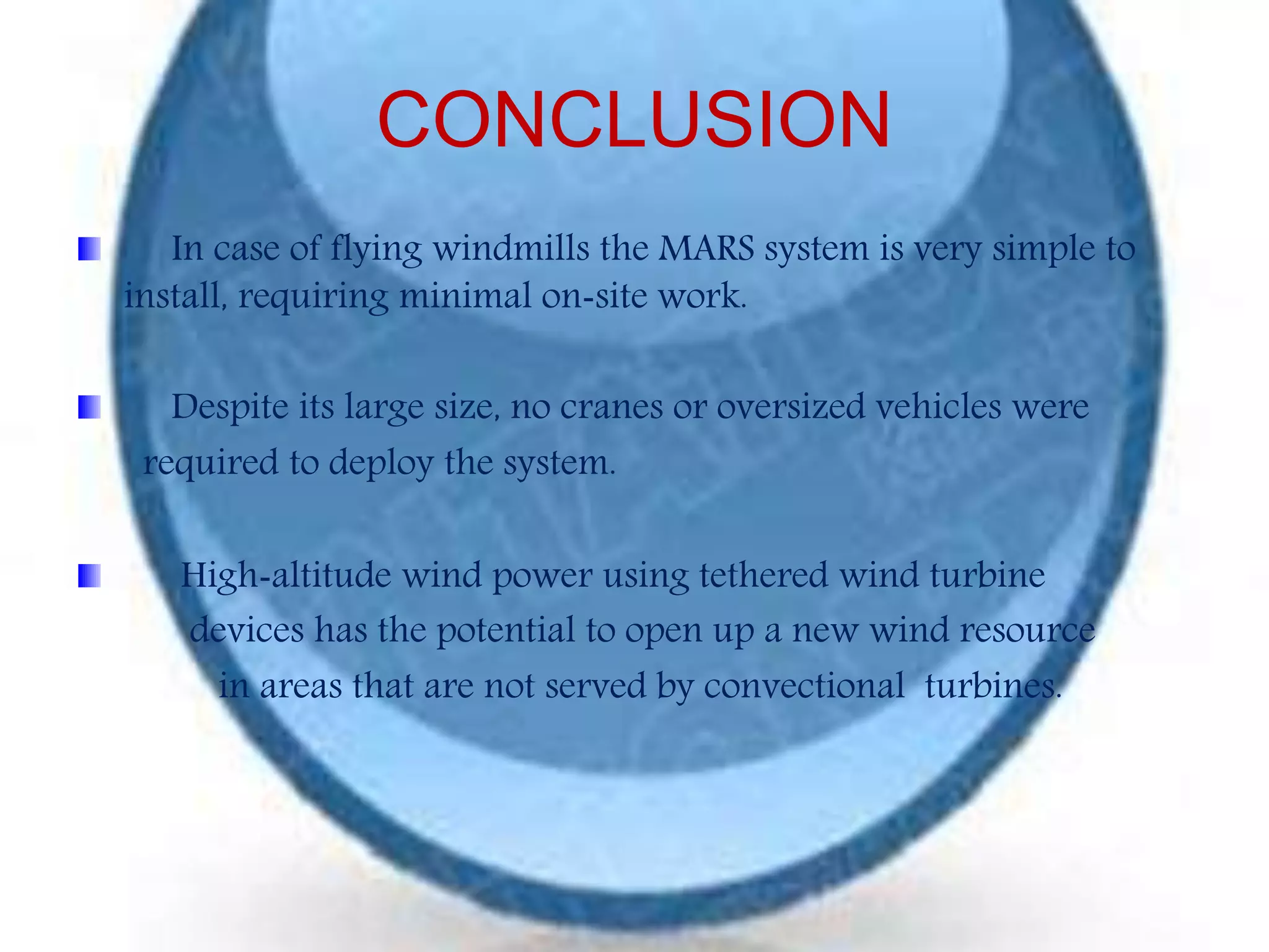 Flying wind mill presentation | PPTX